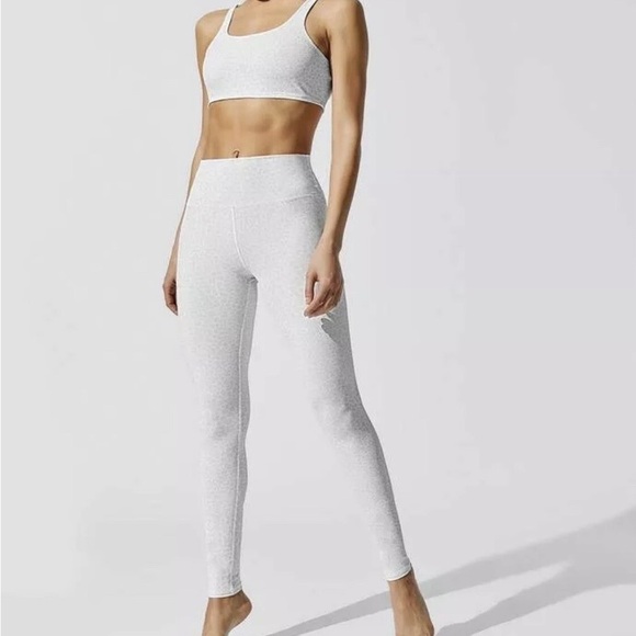 ALO Yoga | Pants & Jumpsuits | Alo Yoga White Leopard Print Activewear ...